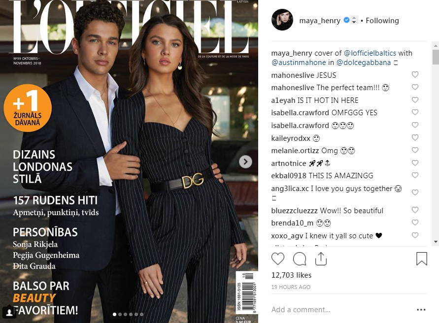 San Antonio's Maya Henry, Austin Mahone grace the cover of French magazine