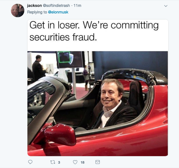 Elon Musk gets sent memes on Twitter