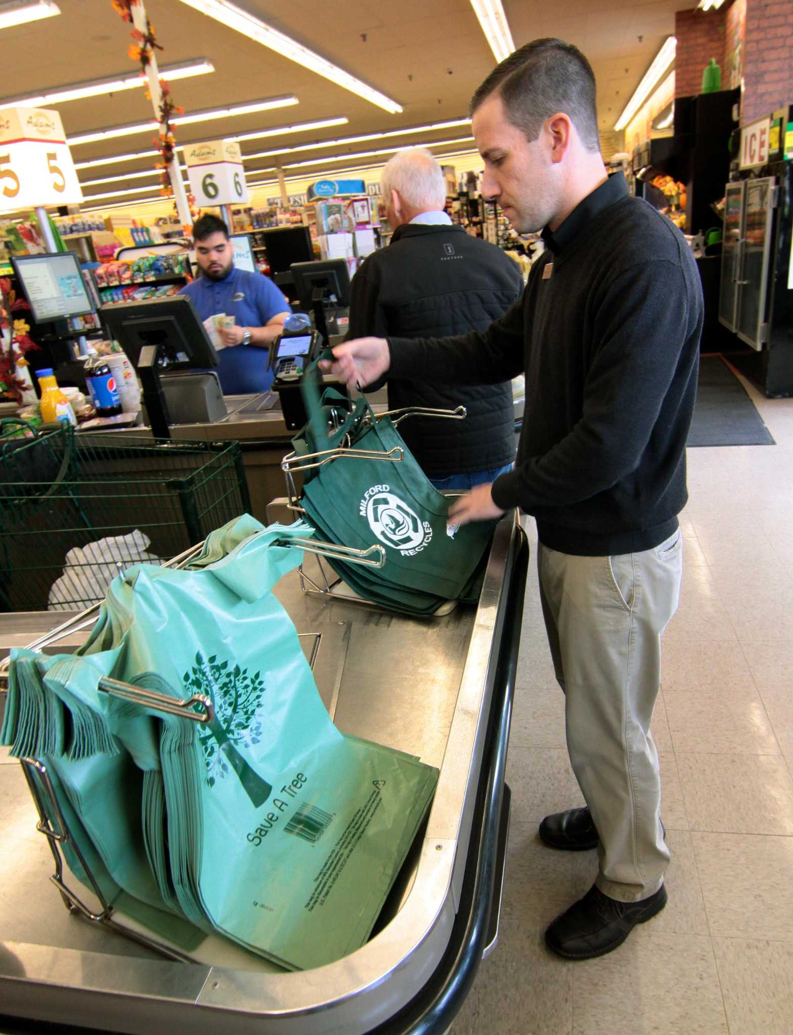 In Milford, reusable bags are a Halloween treat
