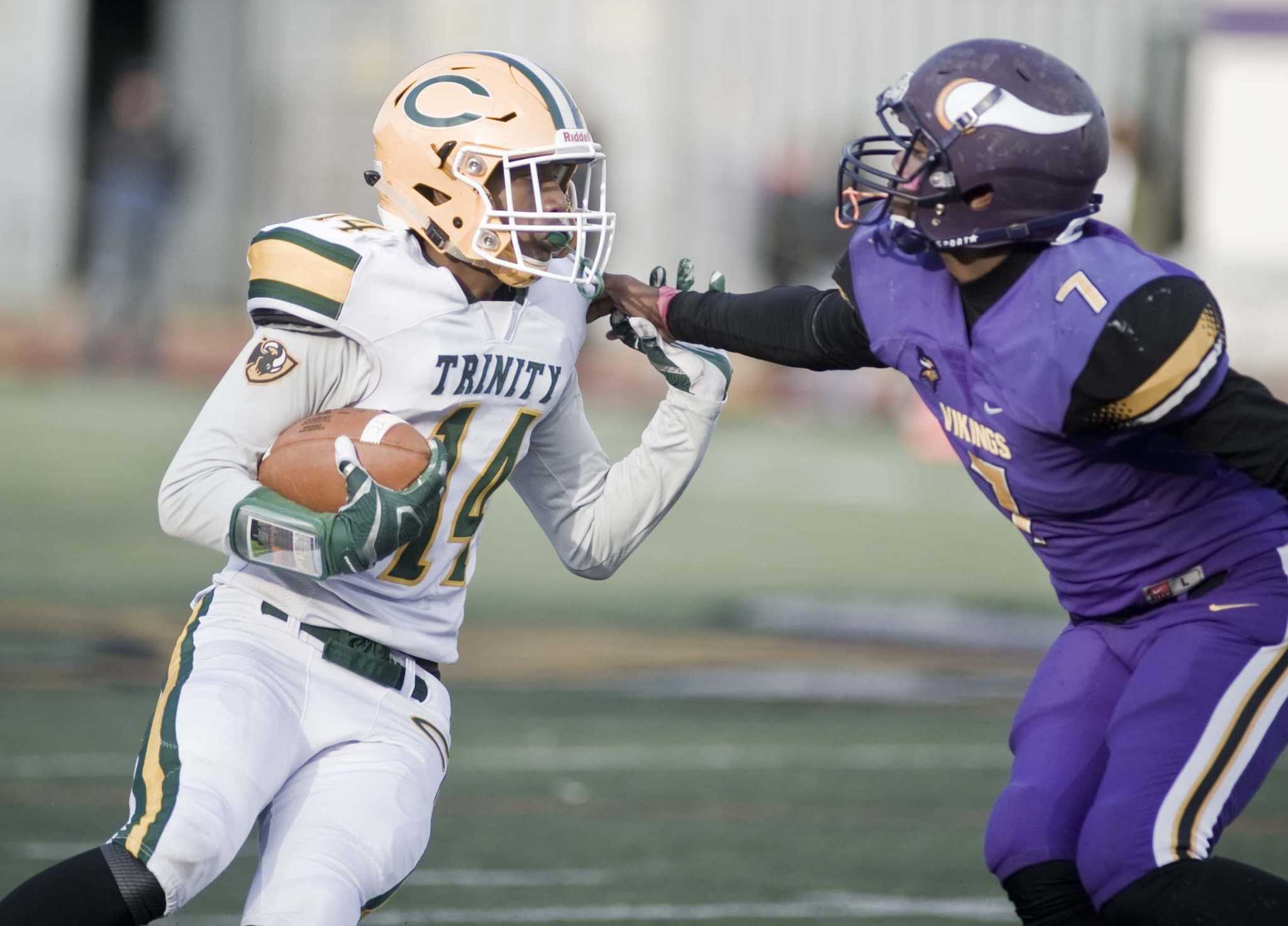 Trinity Catholic goes to the Wing-T, beating Westhill for first win