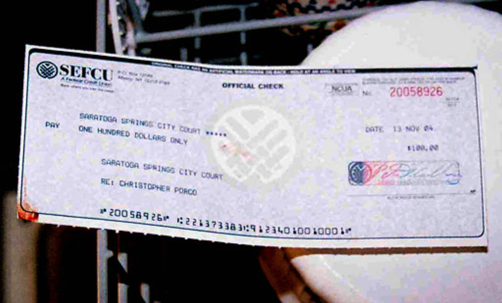 $100 check impressed Porco grand jurors