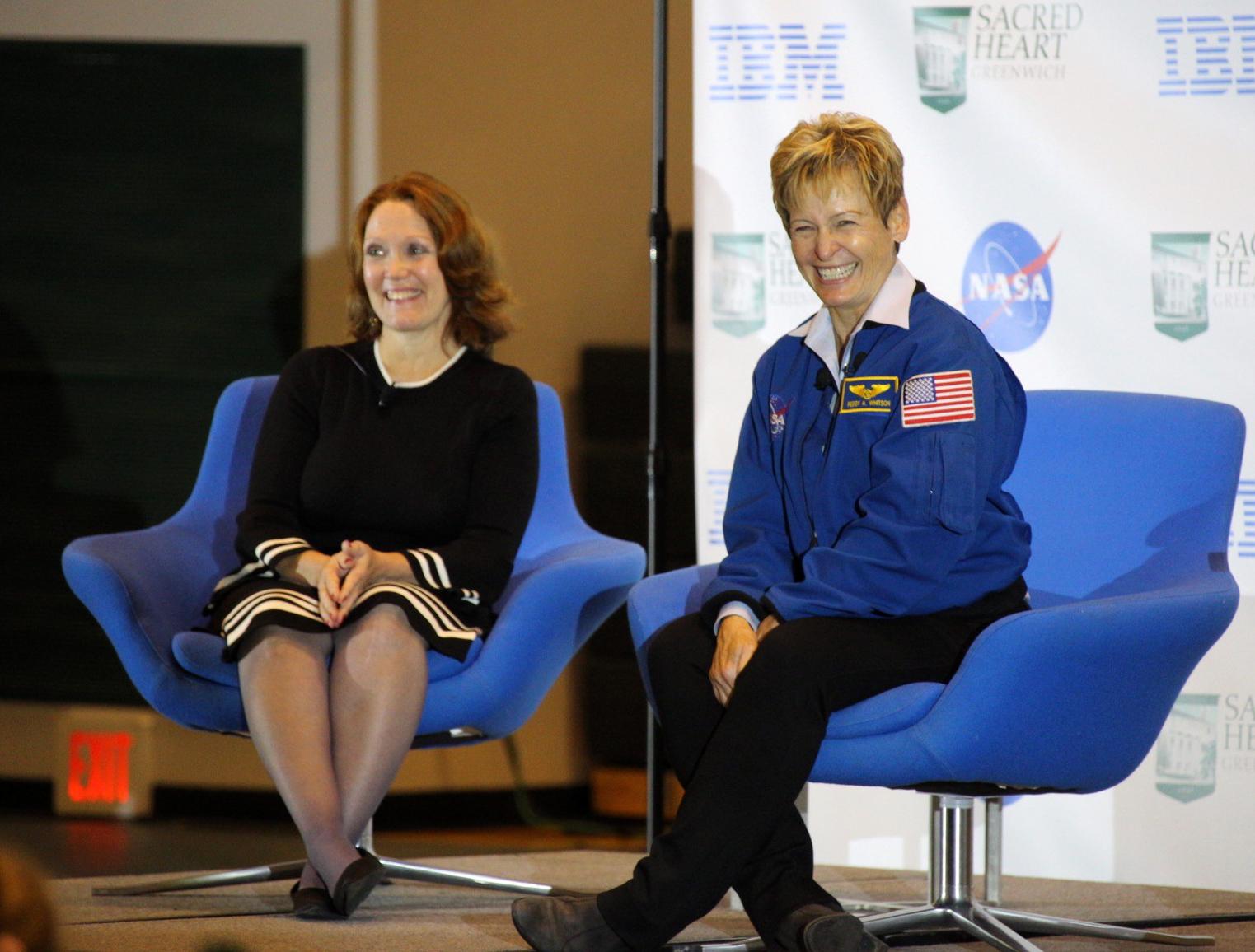 Astronaut lands at Sacred Heart Greenwich