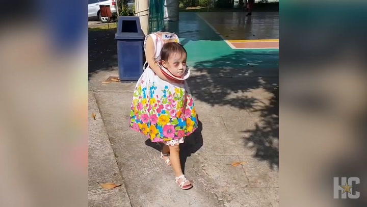 'Headless girl' viral Halloween costume looks frightfully real