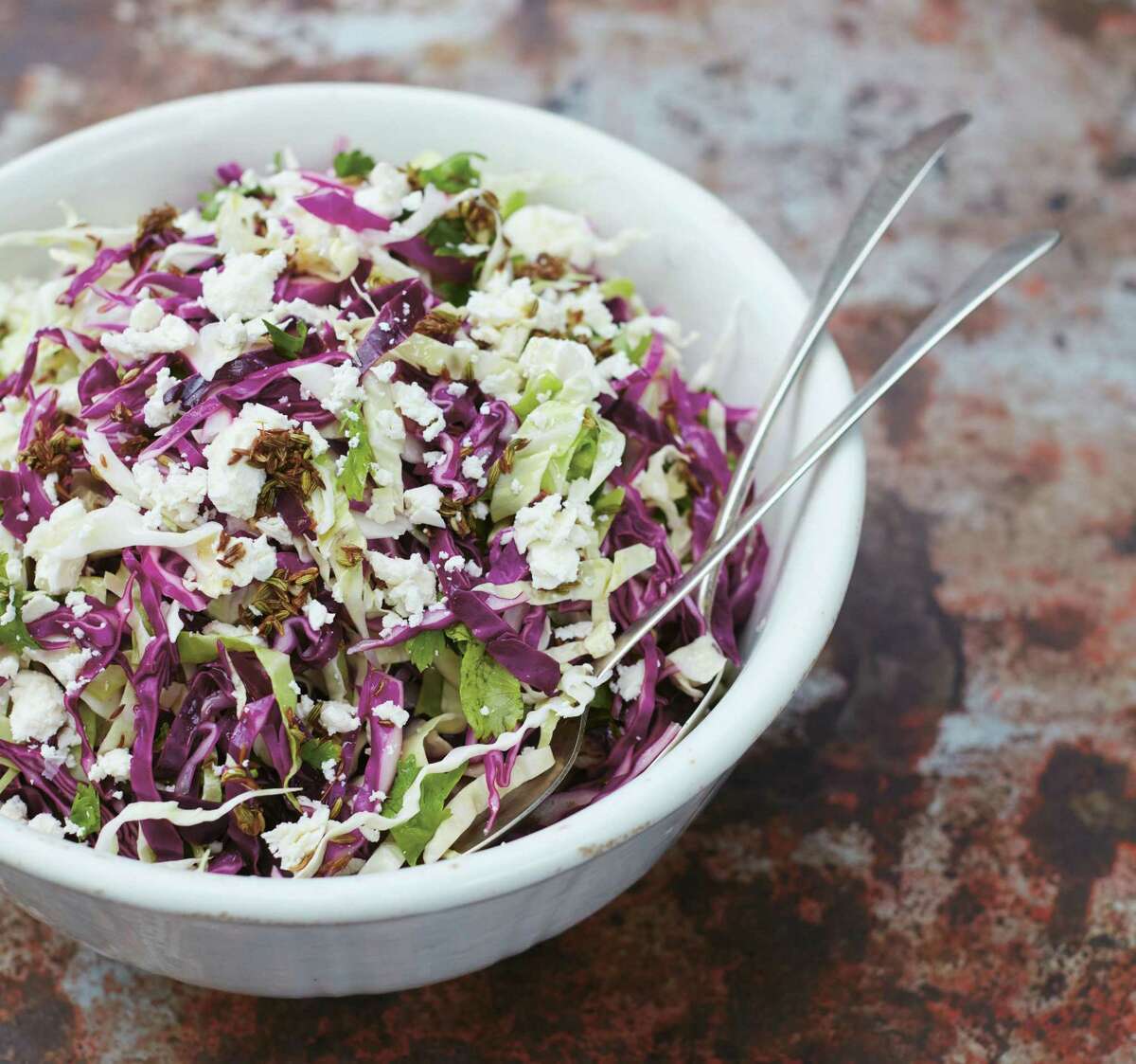 Recipe: Shredded Cabbage Salad with Feta and Herbs