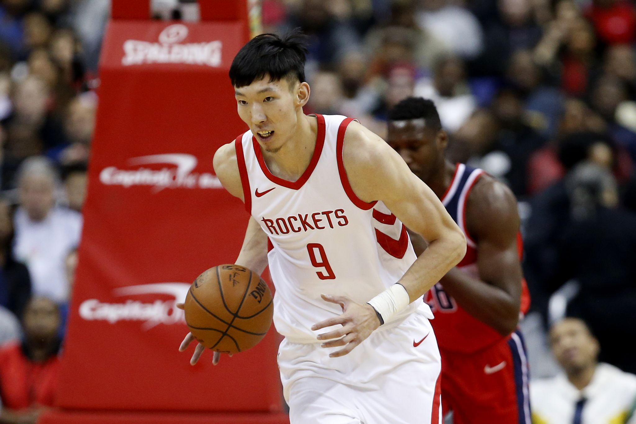 Rockets waive center Zhou Qi