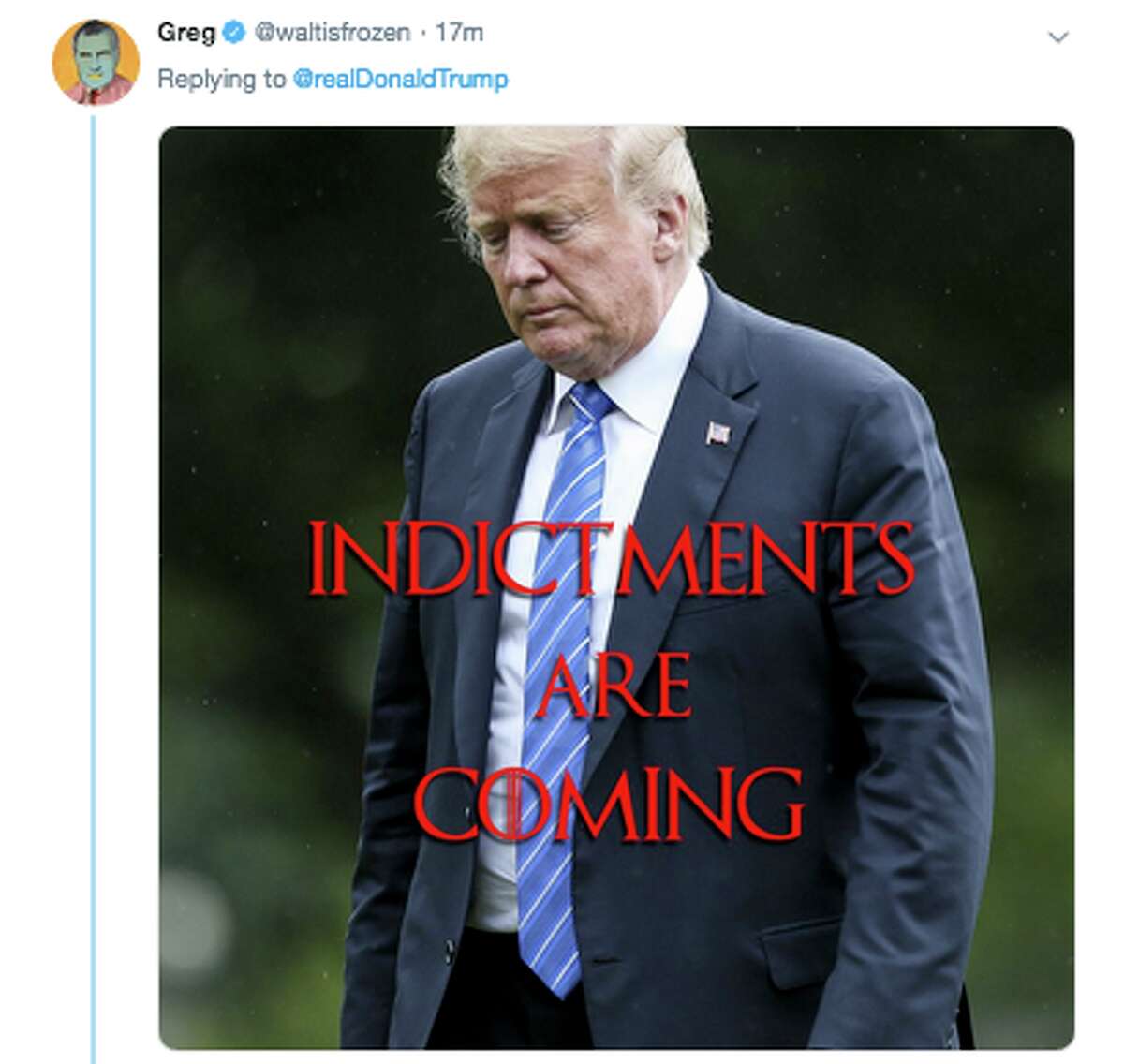 Twitter Goes Nuts Over Trumps Game Of Thrones Poster Announcing