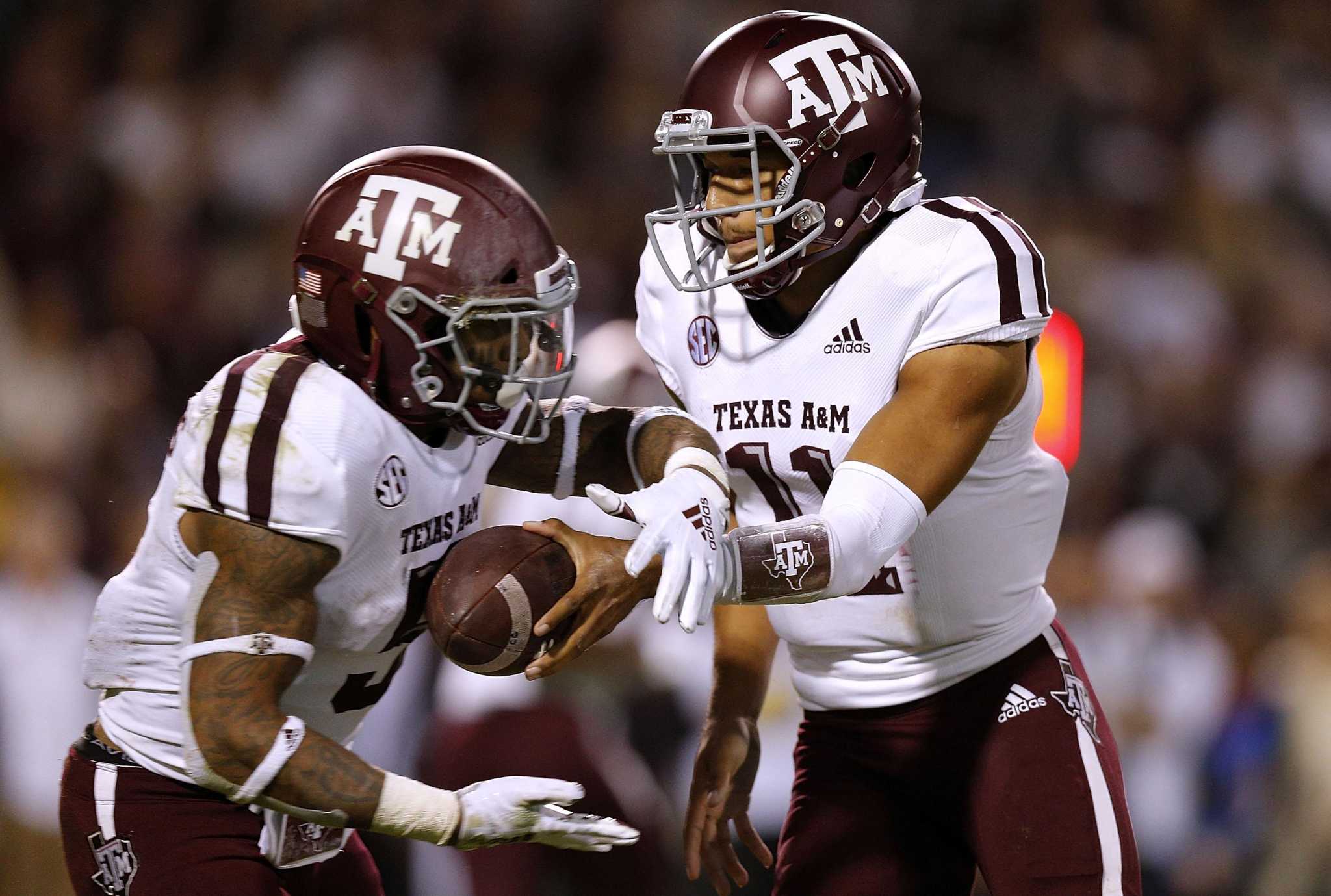 NCAA FOOTBALL: No. 25 Aggies set for matchup with Auburn
