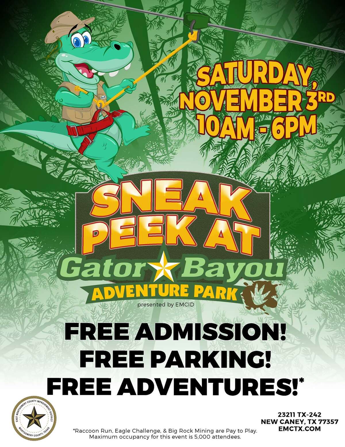 Gator Bayou sneak peek brings 1st adventure to Grand Texas in New Caney