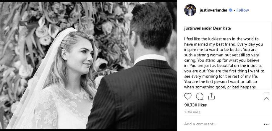Justin Verlander and Kate Upton share their one-year wedding ...