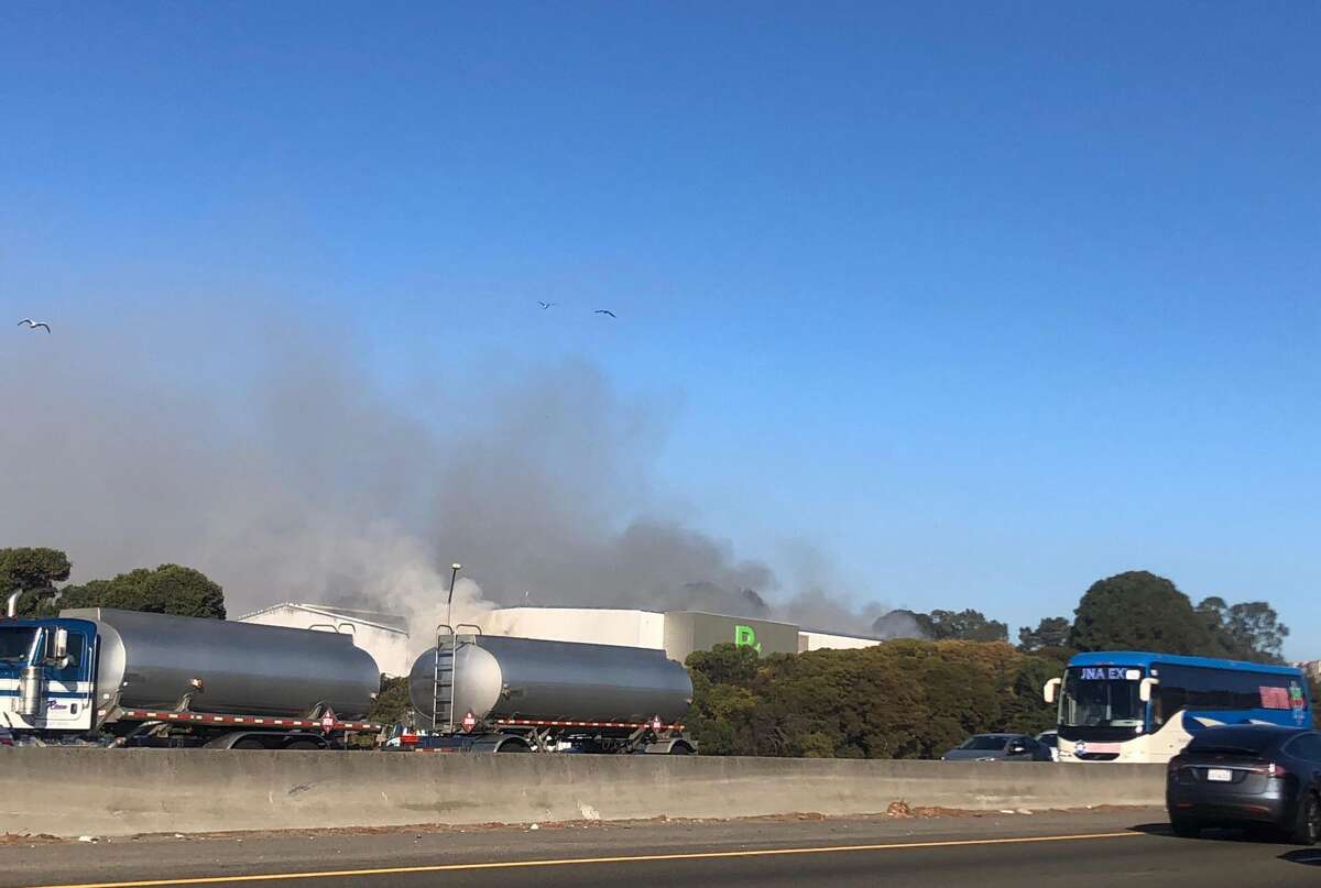Fire at garbage facility sending smoke into southern parts of SF