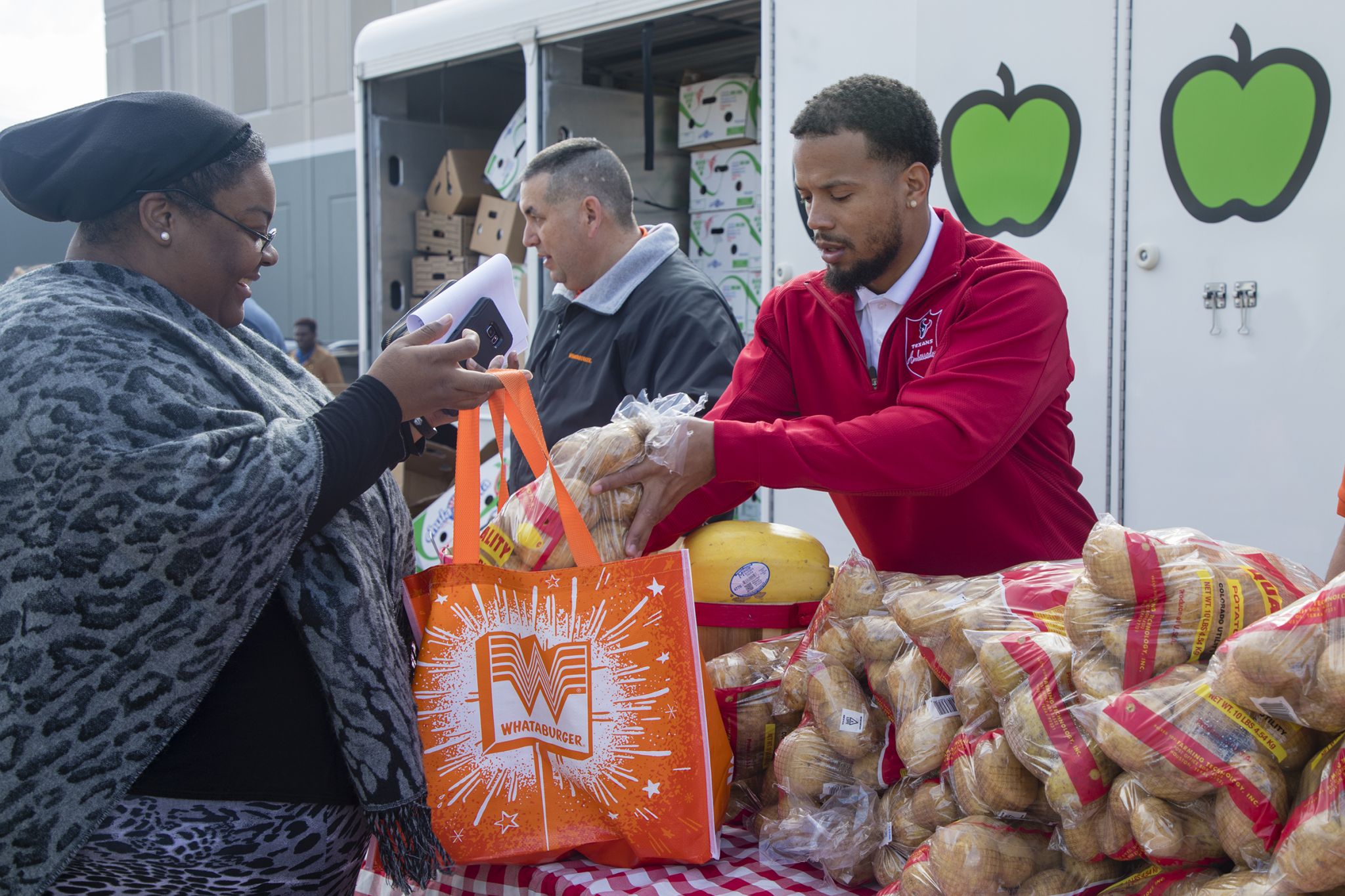 Houston Texans and Whataburger support Houston Food Bank during Hunger ...