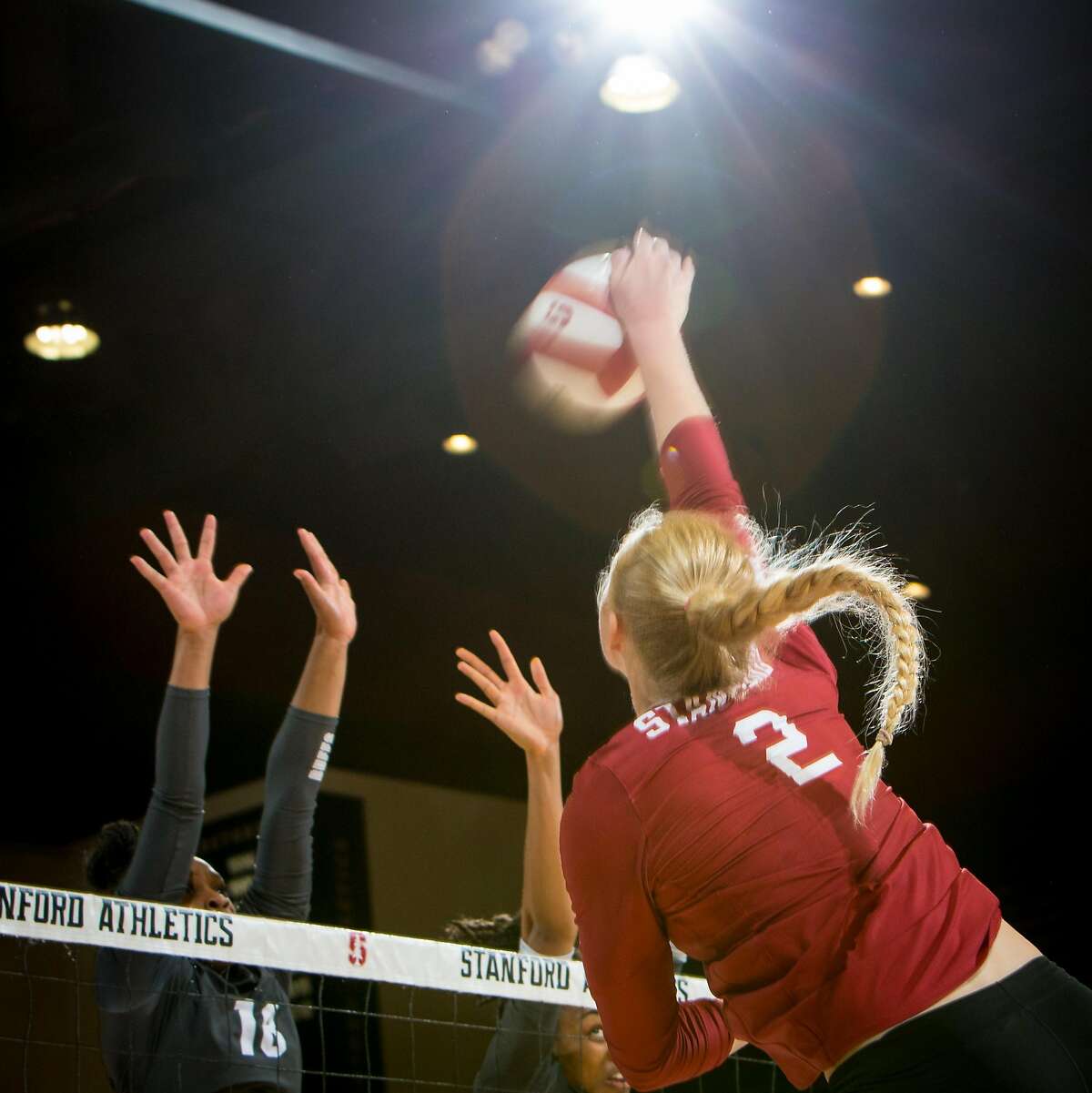 A sometimes tearful tower of power for Stanford women’s volleyball