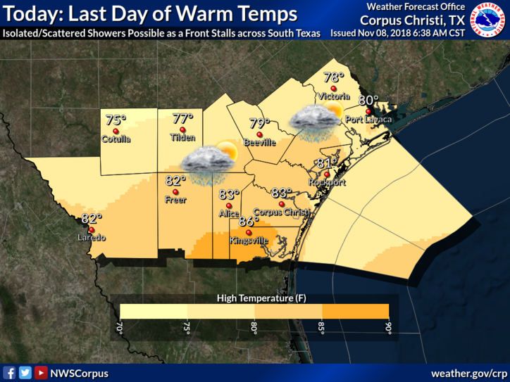 Strong cold fronts to drop temperatures in Laredo this weekend through ...
