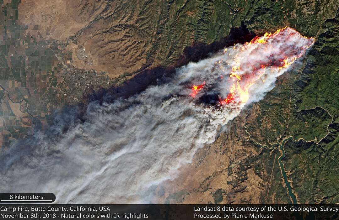 Astounding NASA imagery shows scope of California wildfires from space