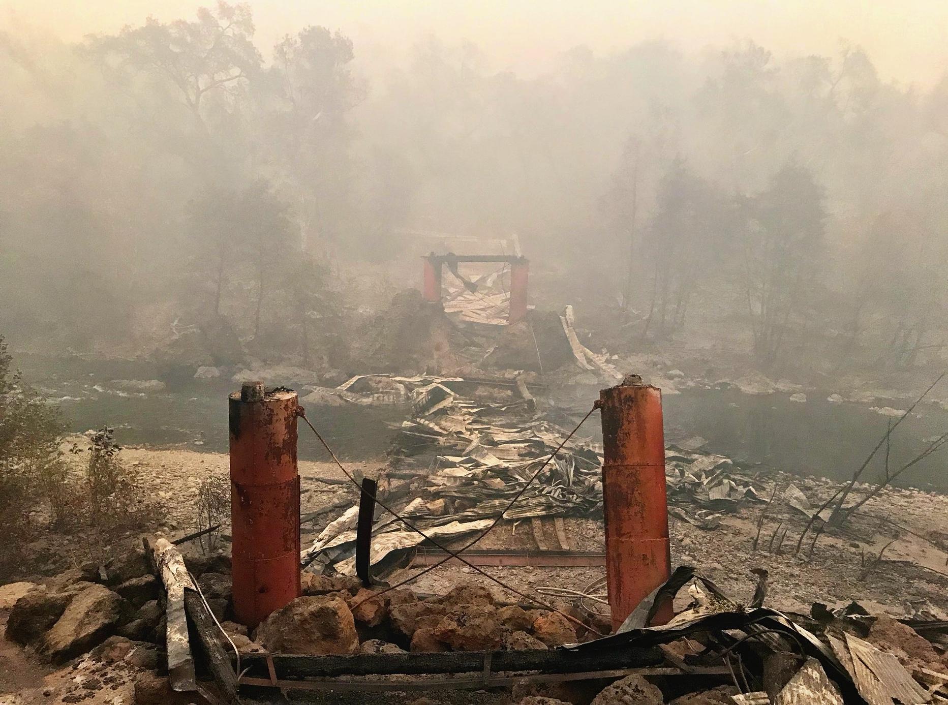 Camp Fire destroyed 132-year-old wooden covered bridge that was ...