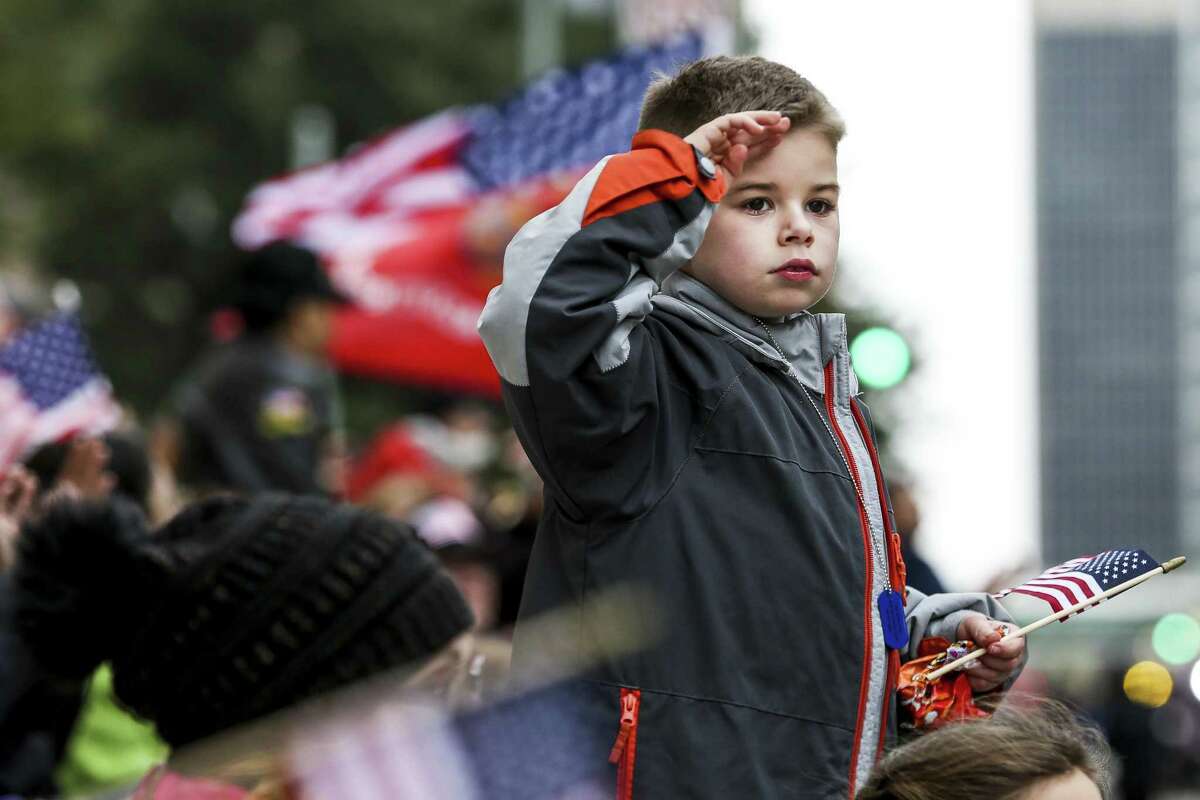 Veterans Day parade in downtown Houston pays homage to soldiers