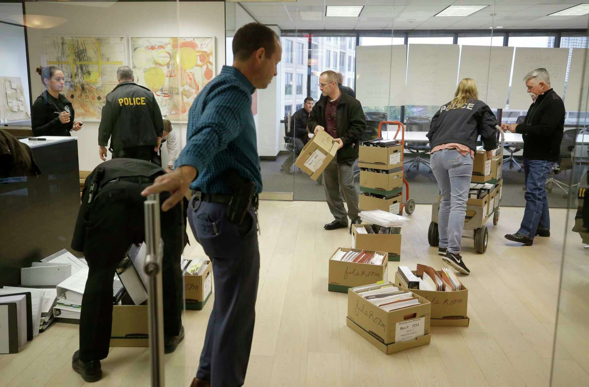 Investigators search office of ex-Harris County GOP chairman Jared Woodfill