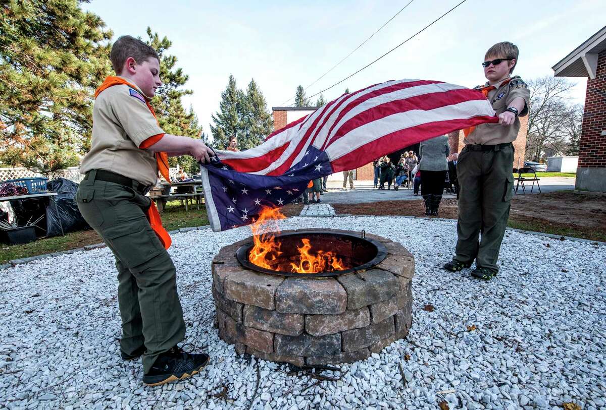 Photos: Flag retirement and disposal
