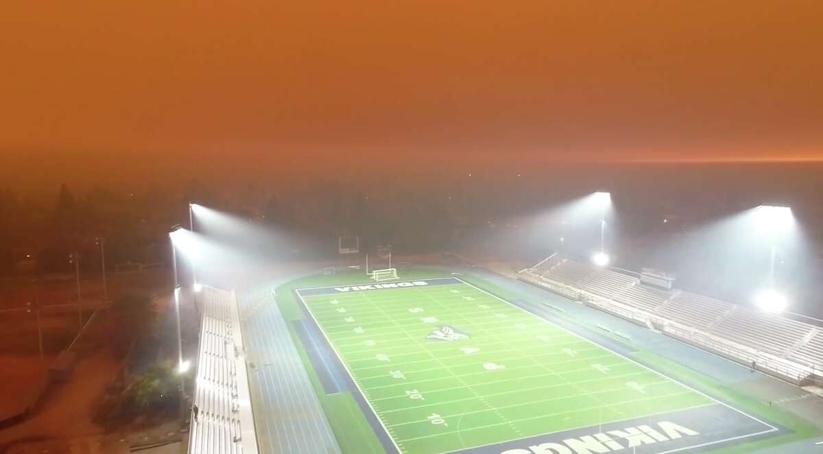 Drone footage shows the shocking conditions in smoke-filled Chico