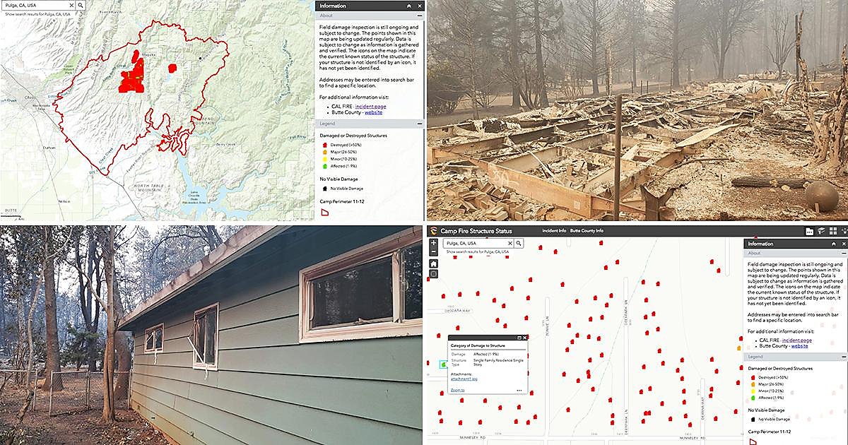 Camp Fire: Map tool helps survivors discover damage of homes, businesses
