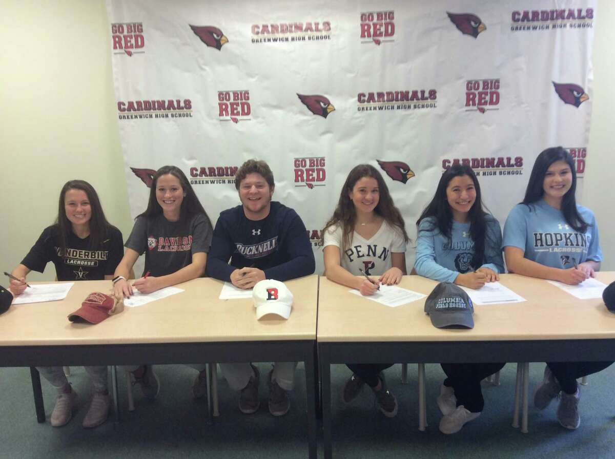 Greenwich High celebrates six Division I-bound athletes