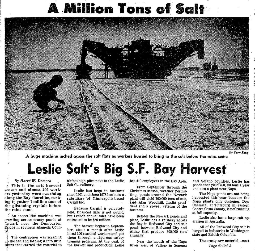 Remembering the Leslie Salt Mountain: Bay Area’s odd, glistening landmark