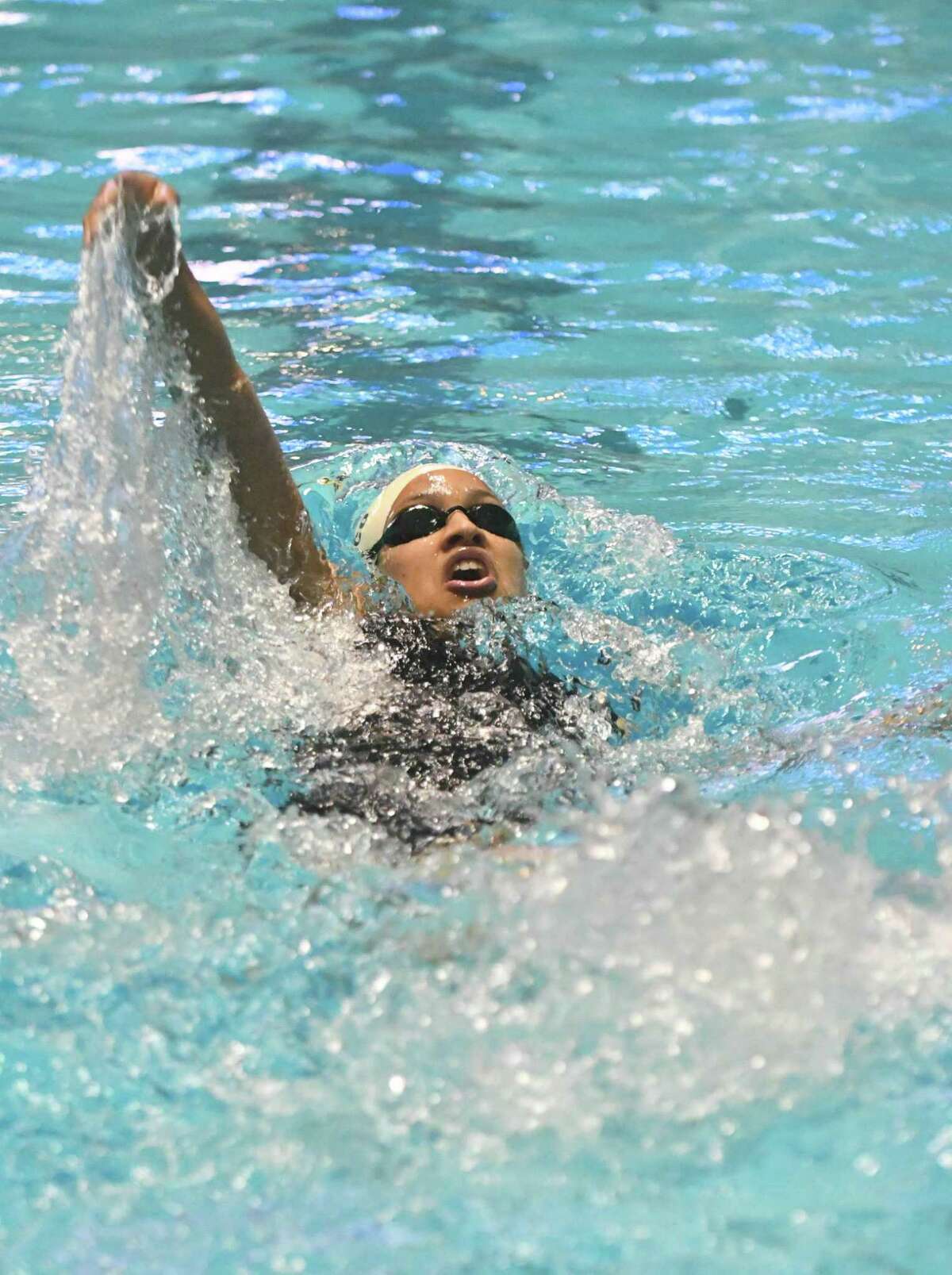 Greenwich girls swimming nips Cheshire for 4th straight State Open title