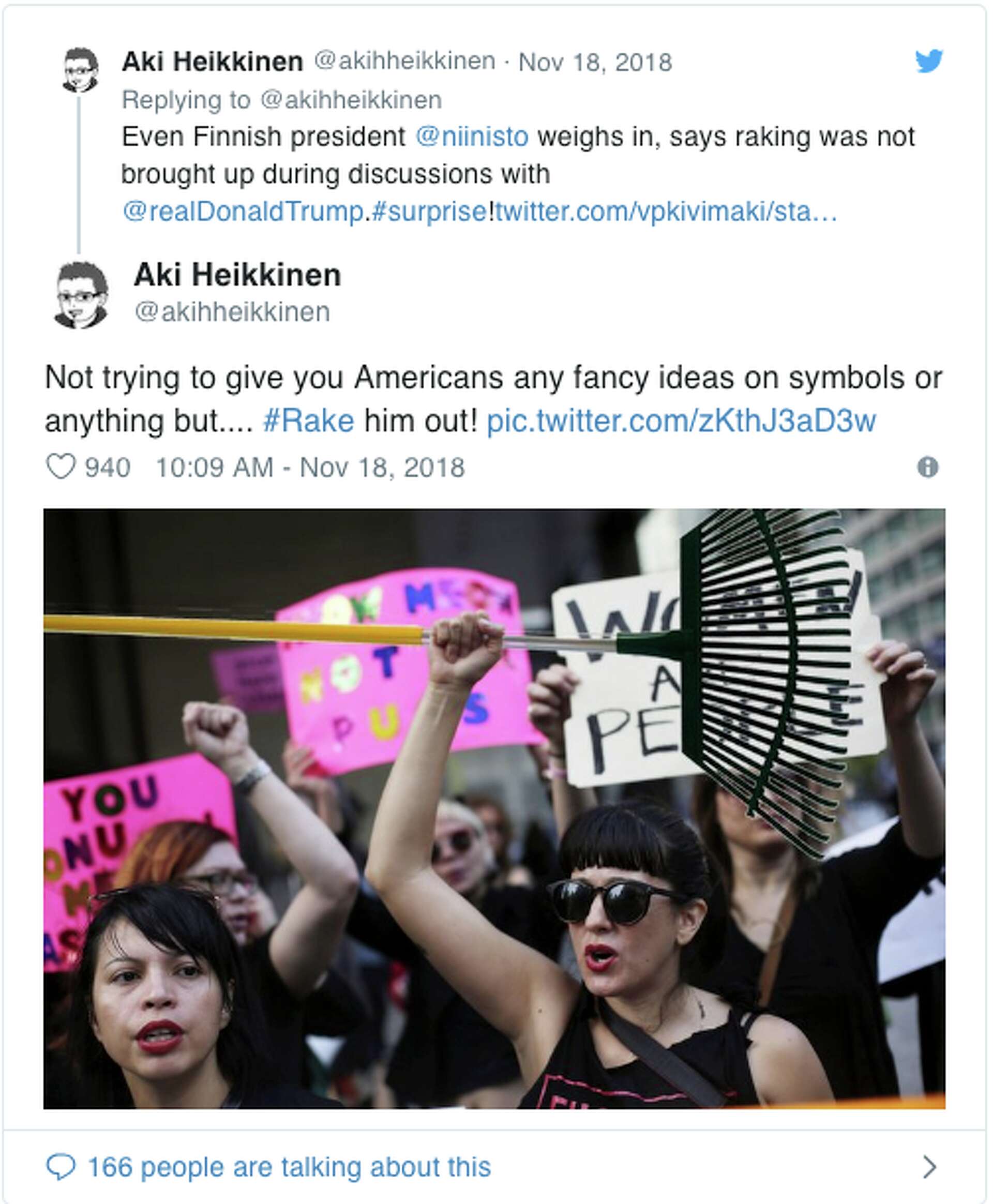 Paradise and Magalia residents troll Trump with humorous welcome sign