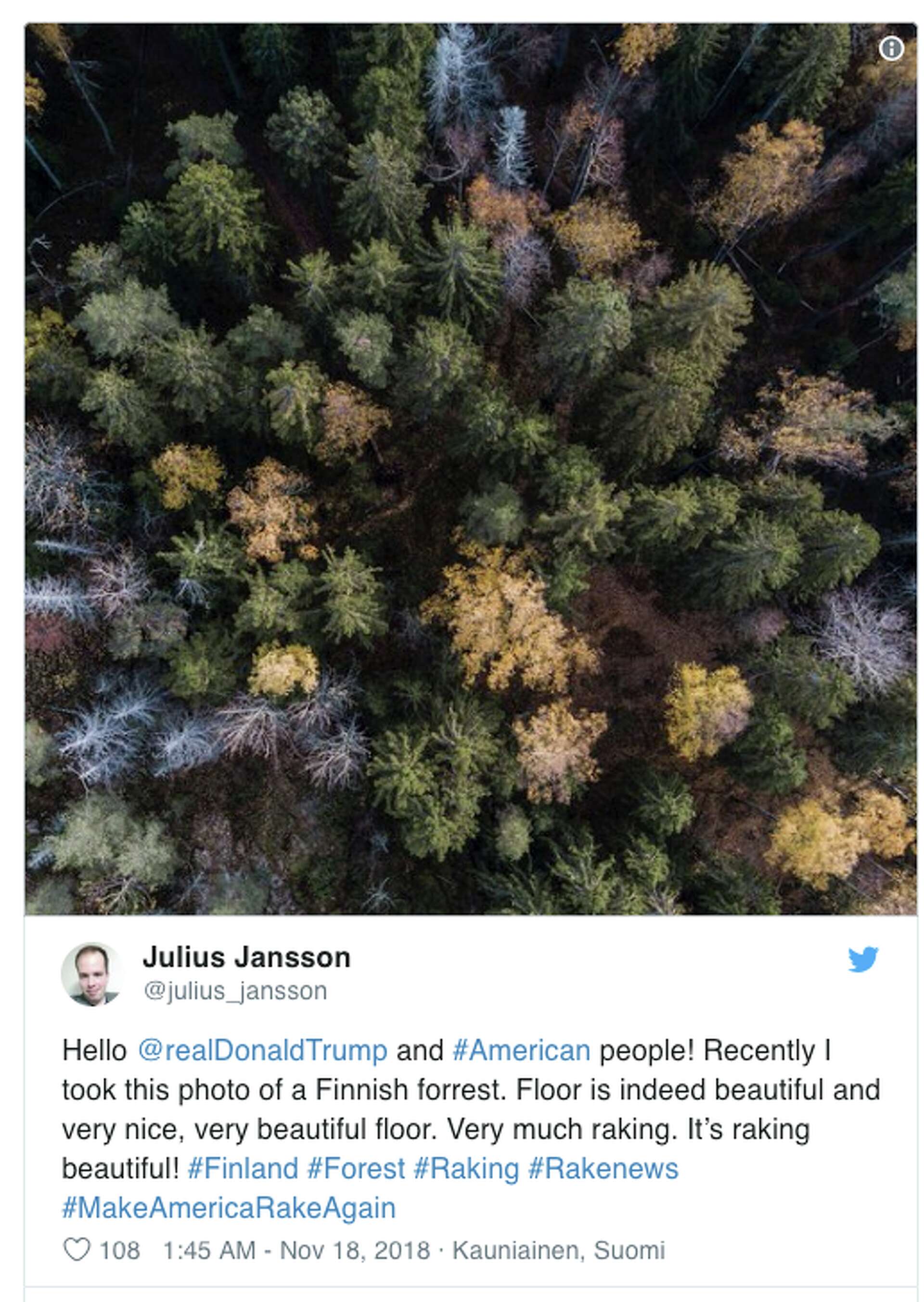 Paradise and Magalia residents troll Trump with humorous welcome sign
