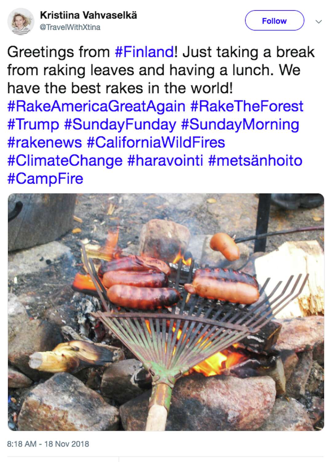 Paradise and Magalia residents troll Trump with humorous welcome sign