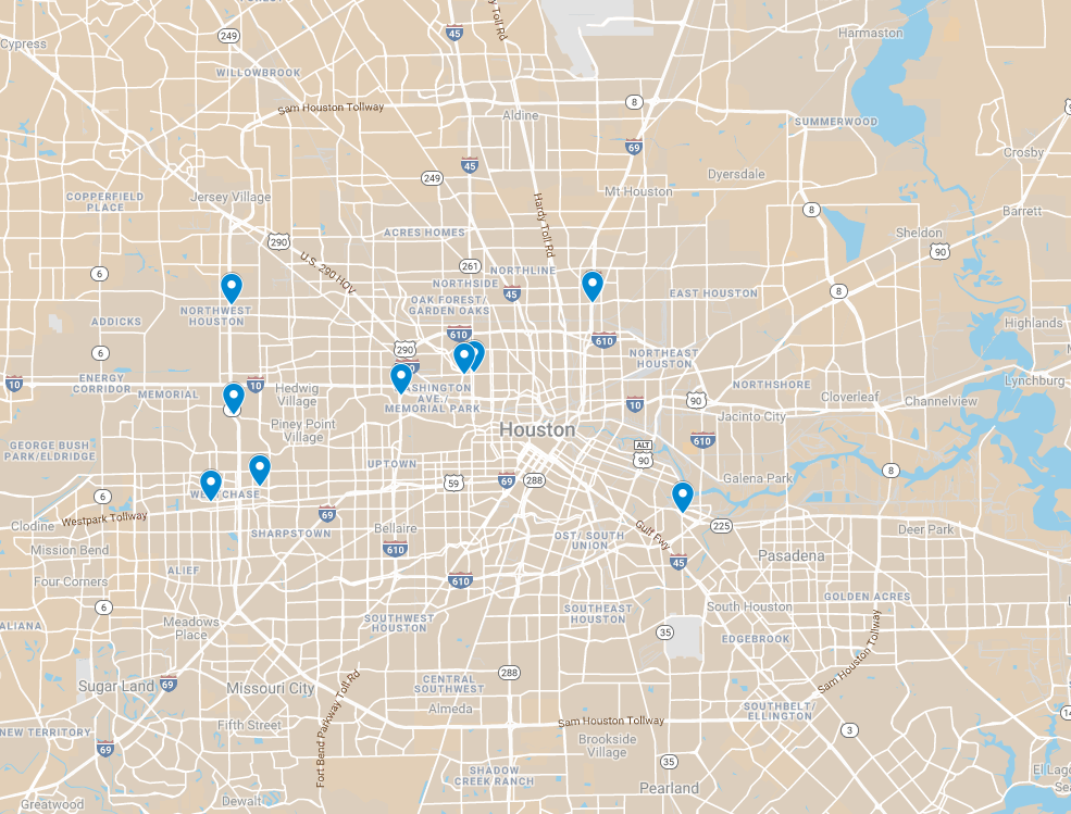 Speed traps in Houston in 2018