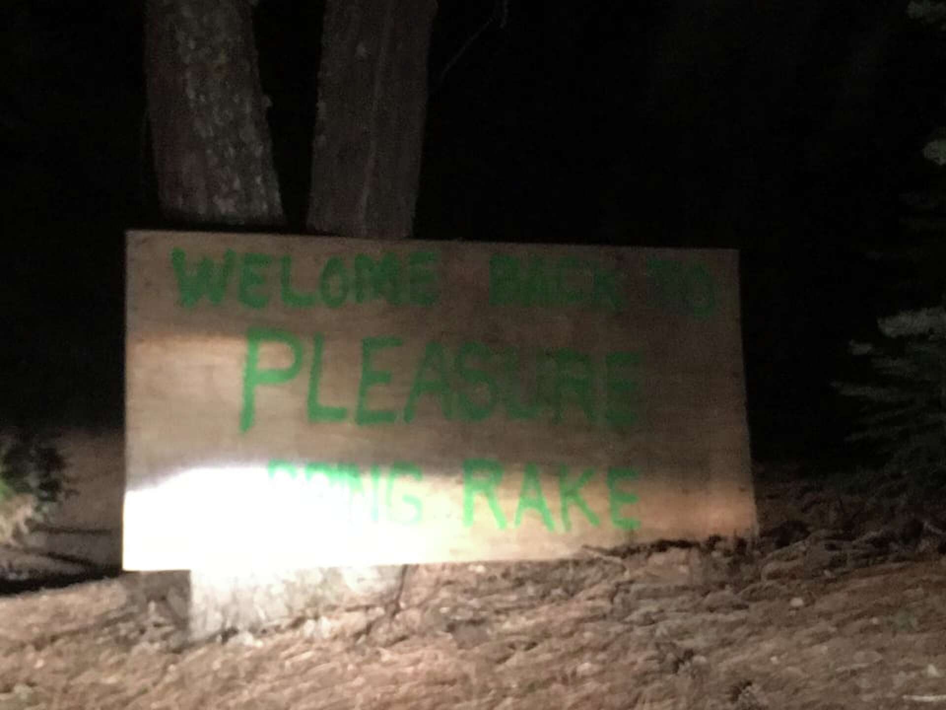 Paradise and Magalia residents troll Trump with humorous welcome sign