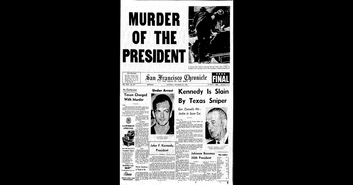 Chronicle Covers: The assassination of President John F. Kennedy
