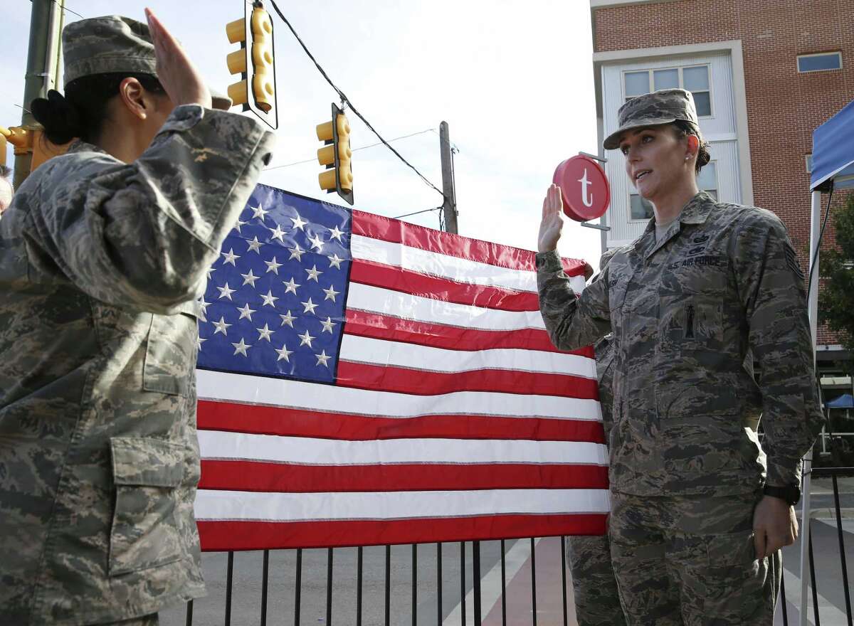 Transgender airman reenlists despite scrutiny, uncertainty