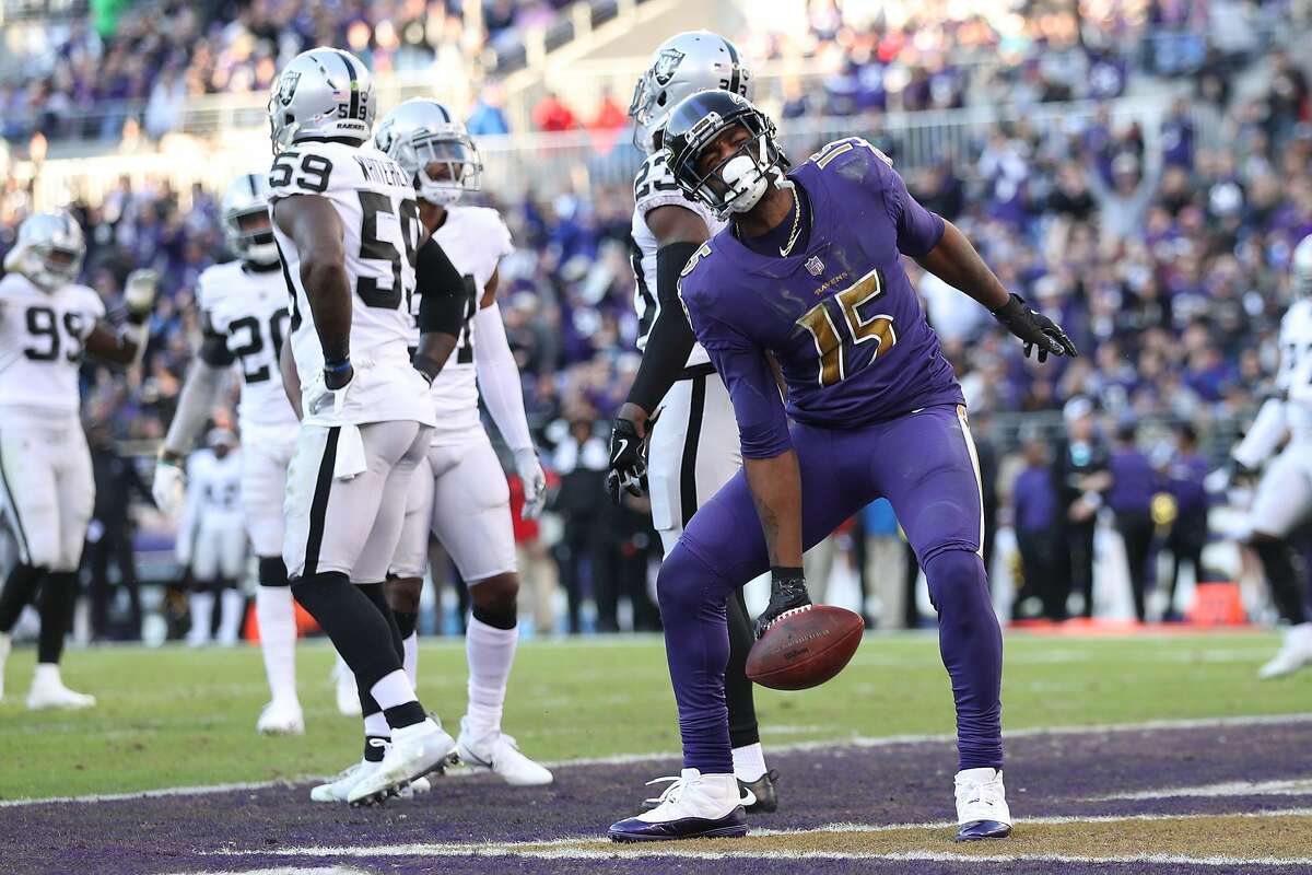 Baltimore receiver Michael Crabtree on former team: ‘I love the Raiders’