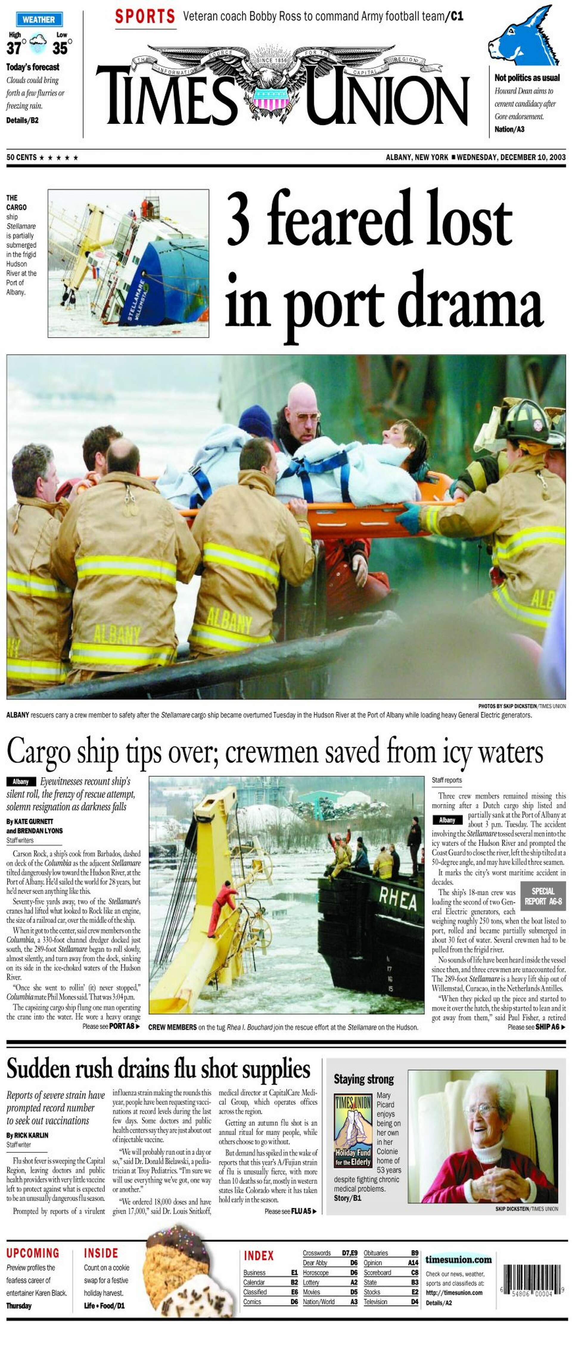 15 years ago, the Stellamare capsized in the Hudson River