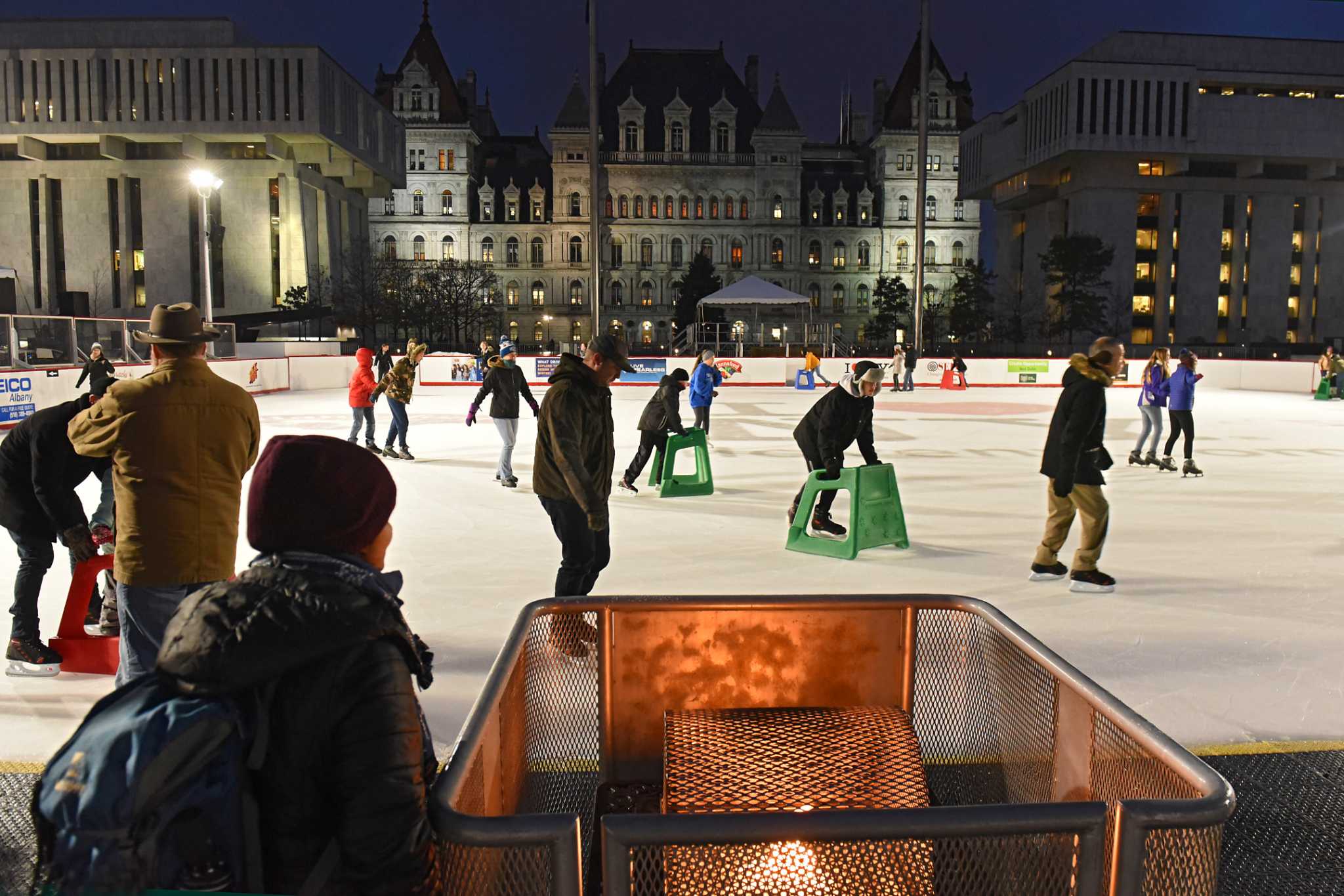 Photos: Cold brings Capital Region ice skaters outdoors again