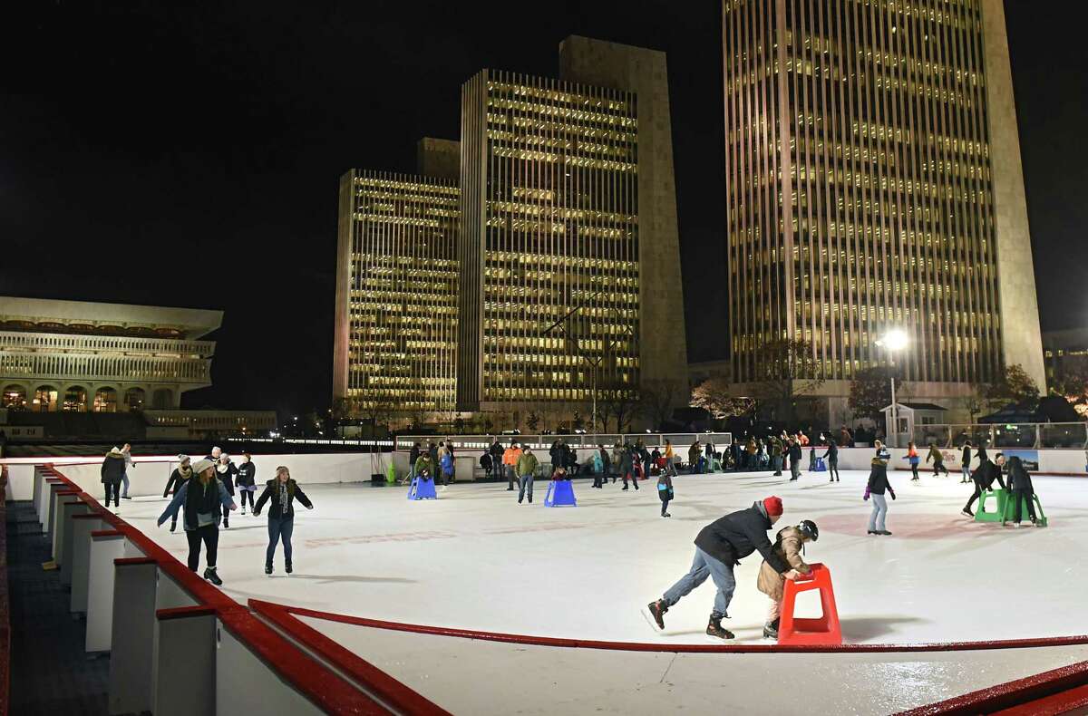 Photos: Cold brings Capital Region ice skaters outdoors again