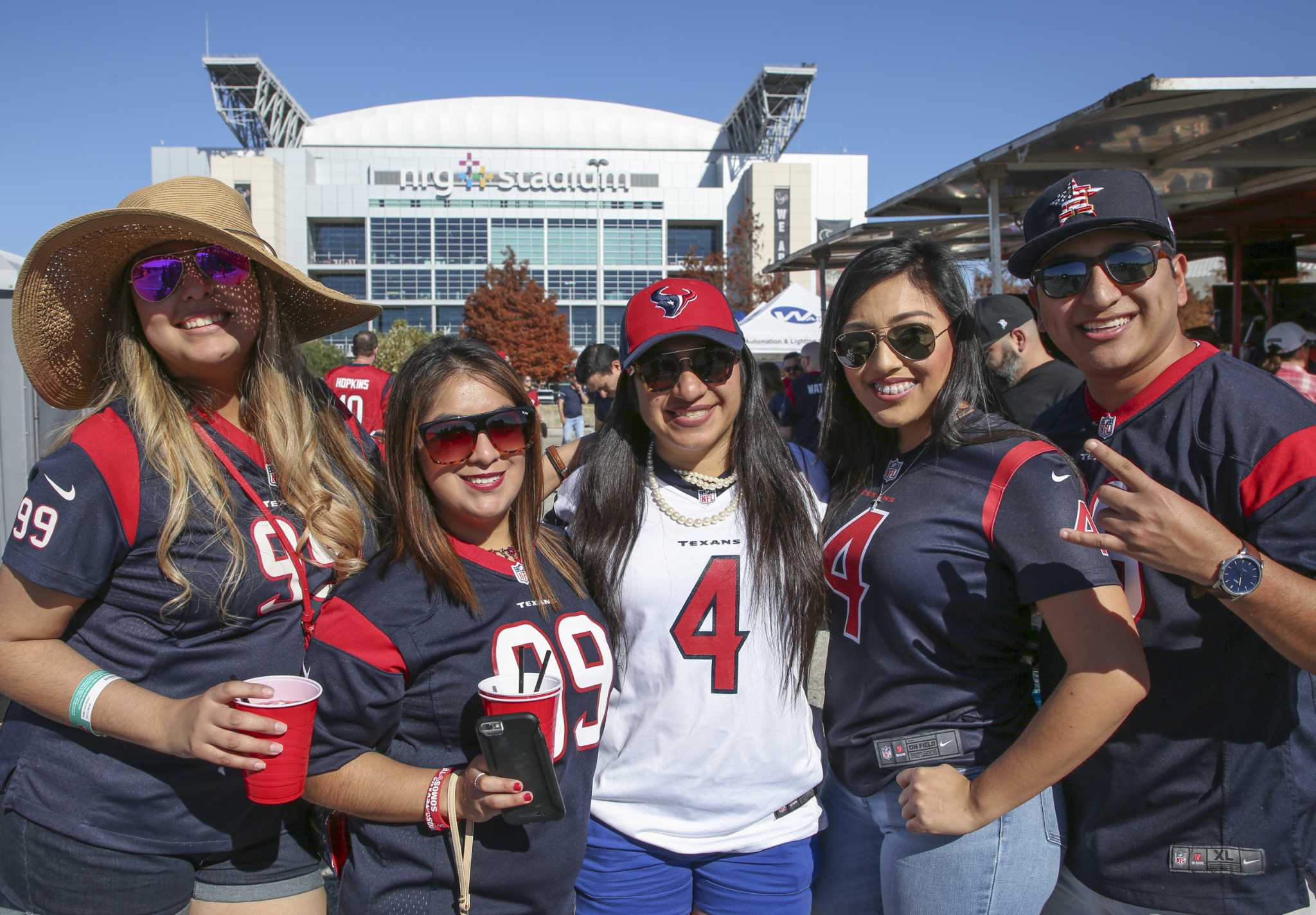 Texans fans at NRG Stadium for Browns game