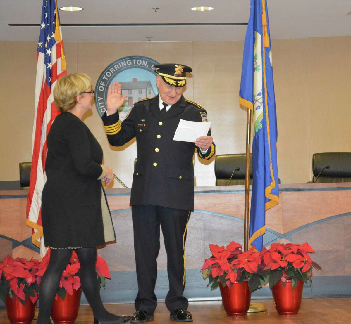 Torrington swears in new police chief