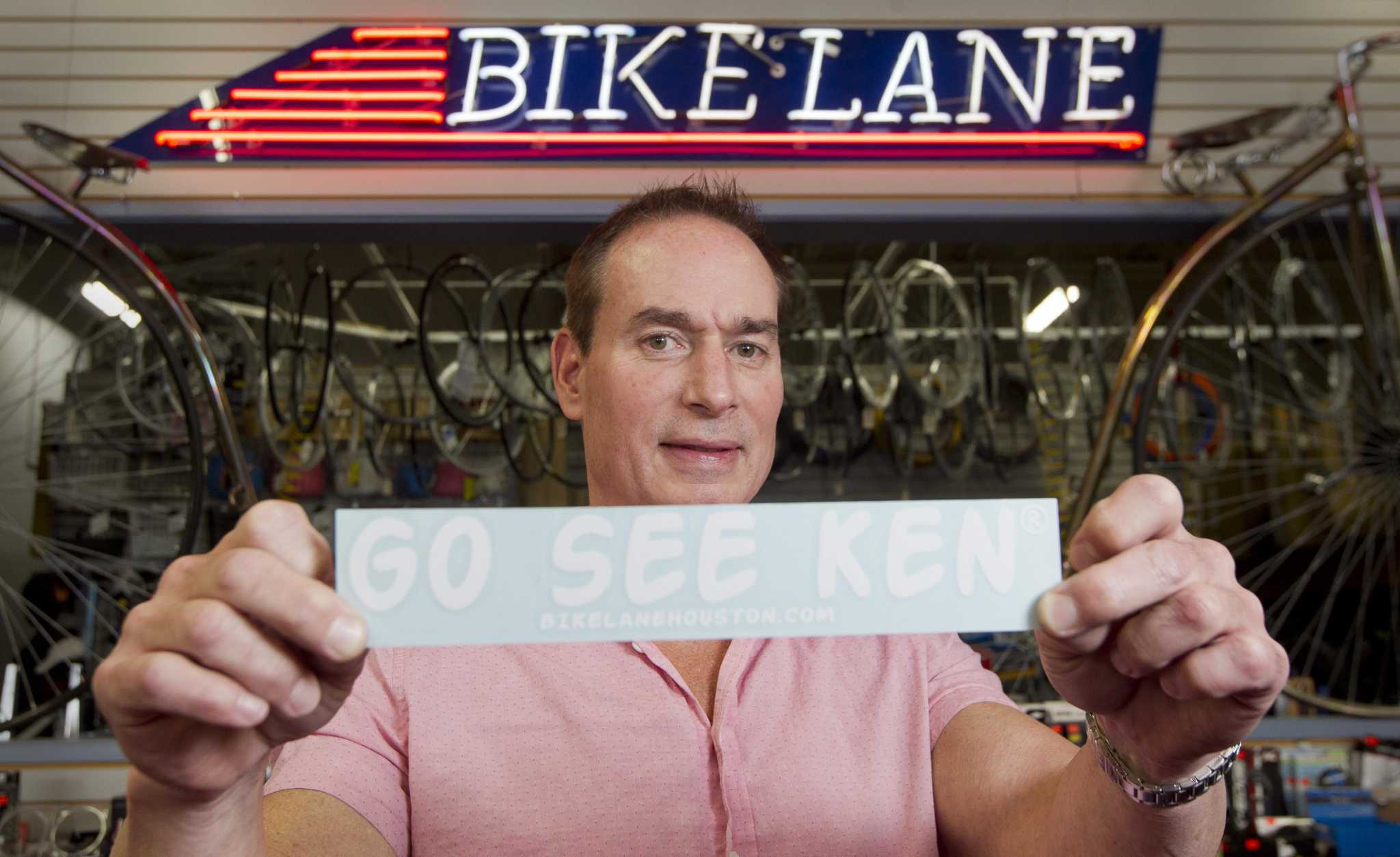 The man behind the bumper sticker ‘Go See Ken’ discusses bicycling ...