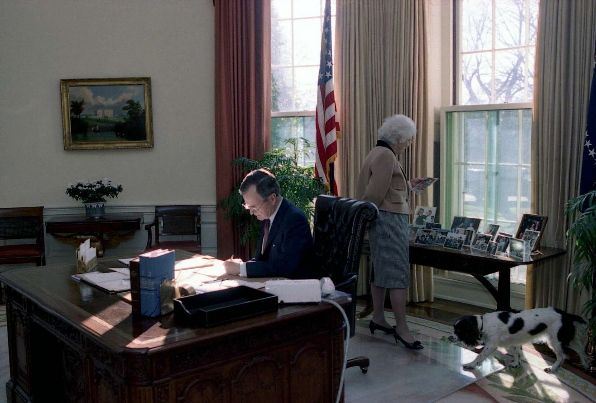 Look back at dog-lover George H.W. Bush's pets, from Millie to Sully