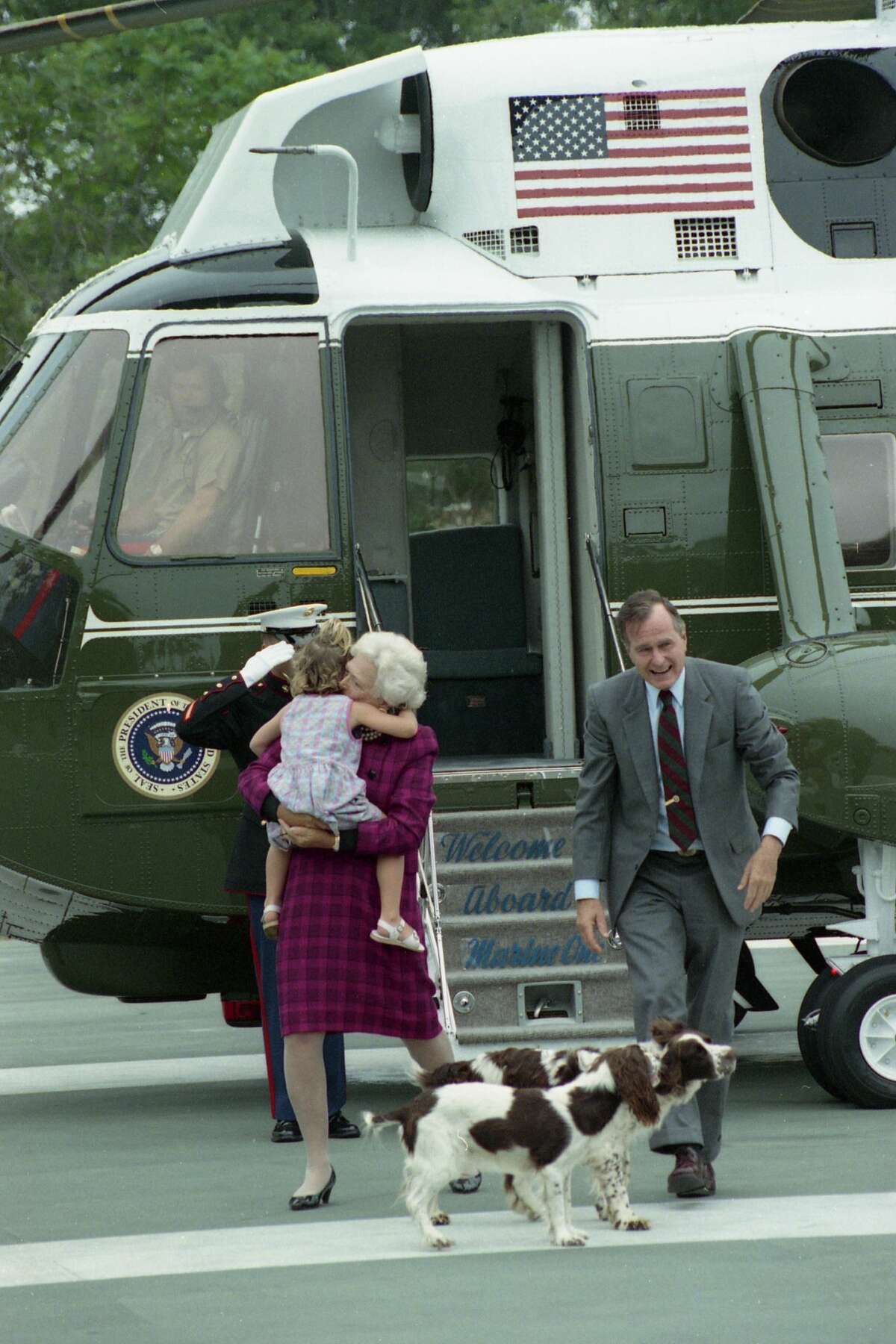 Marine One helicopter to land permanent spot at George H.W. Bush ...