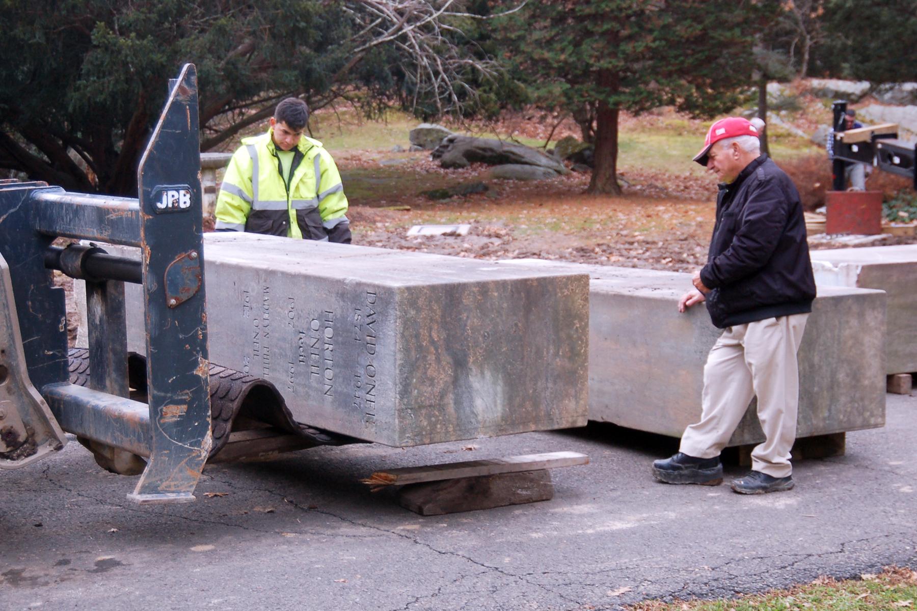 Standing stones: Historic monoliths find a new home in Montgomery Pinetum