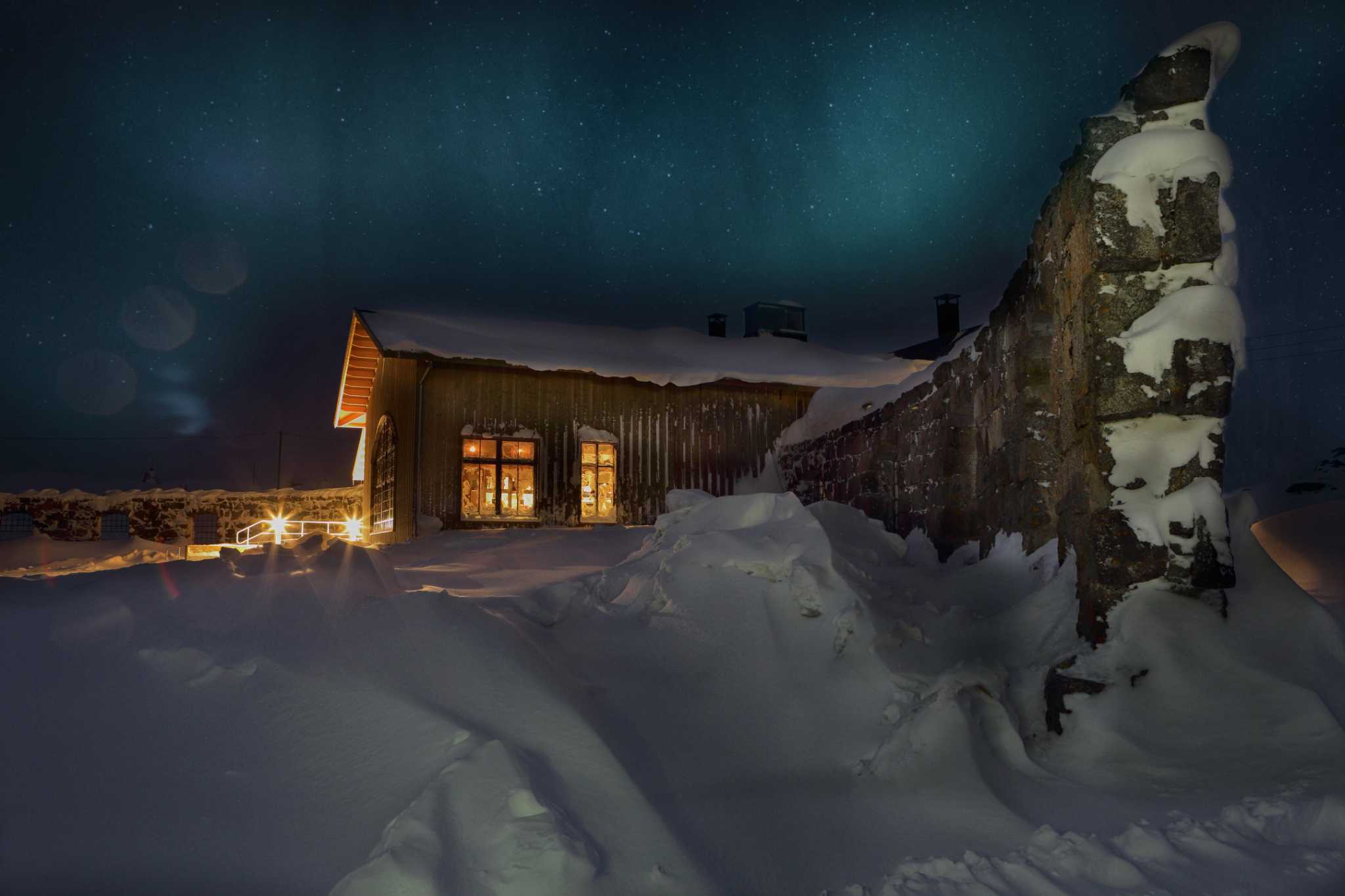 At this new Arctic adventure base, you can ski under the midnight sun