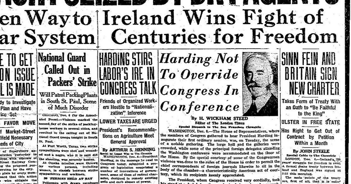 Chronicle Covers: When Ireland grasped freedom at last