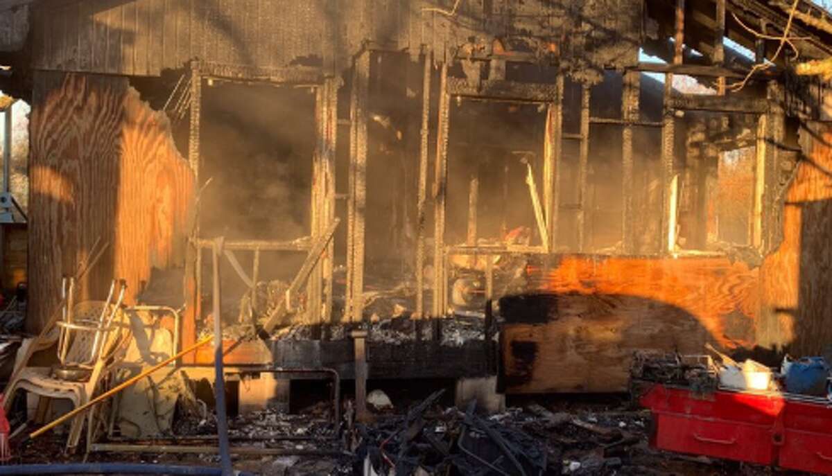 Woman injured in house fire in Crosby