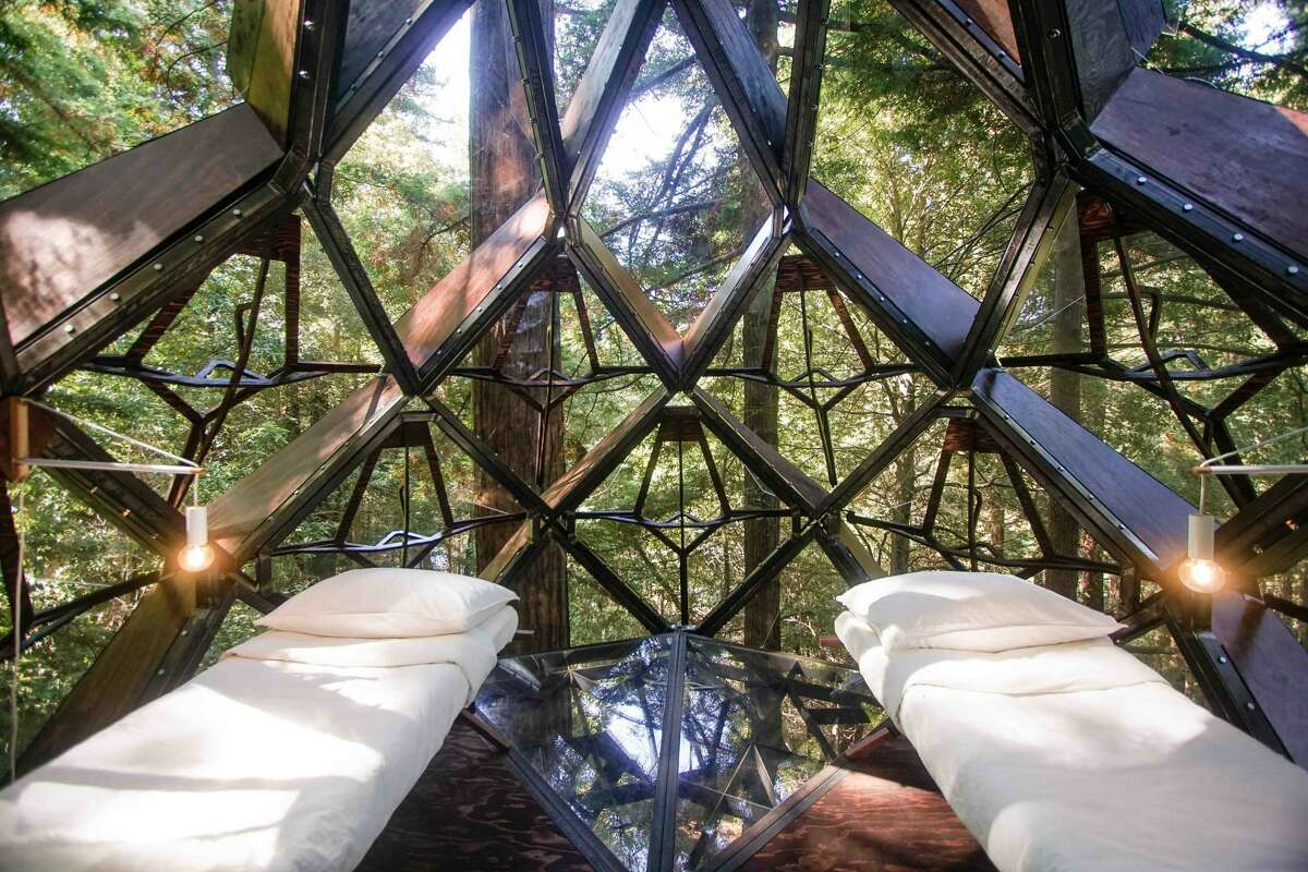 An Oakland company is selling a dazzling pinecone-shaped treehouse for ...