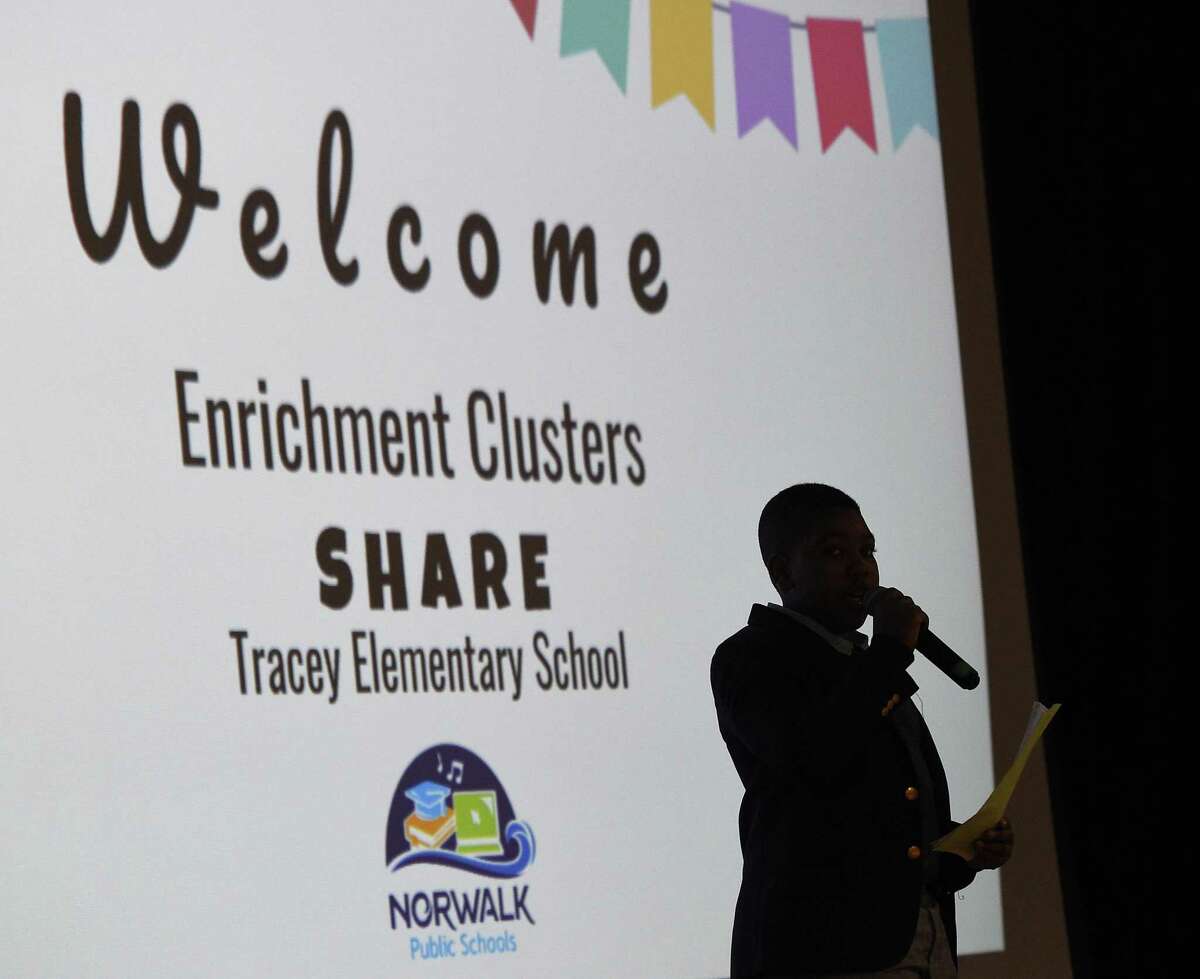 Tracey School students show off “cluster projects”