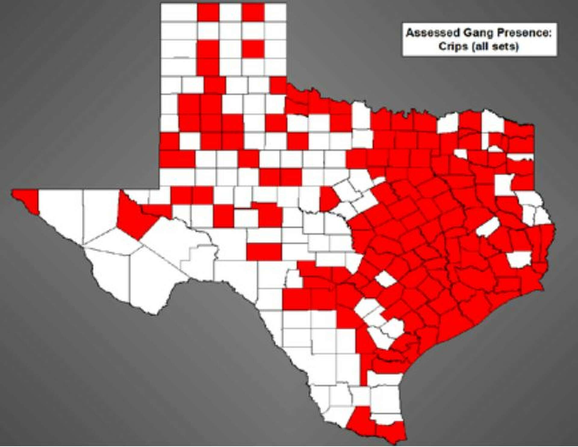13 gangs that have a presence in Midland, West Texas